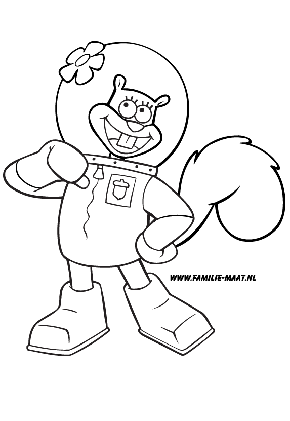 Sandy Cheeks Spongebob Squarepants Kleurplaat Nickelodeon Kleurplaten ... Sandy Cheeks Spongebob Squarepants Kleurplaat Nickelodeon Kleurplaten ...